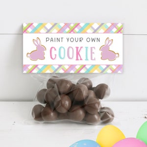 Easter PYO Cookie Bag Topper Printable, Paint Your Own Easter Topper ...