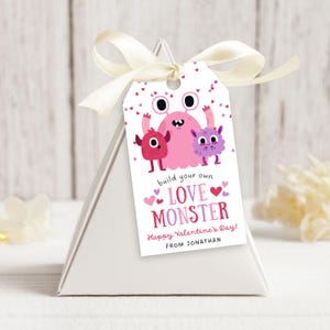 Build Your Own Monster Valentine Printable Tag, Make Your Own Valentine ...