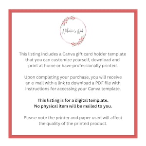 Teacher Christmas Gift Card Holder Editable, Printable Holiday ...