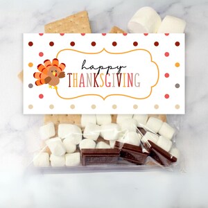 Thanksgiving Cookie Bag Toppers, Happy Thanksgiving Turkey Student ...