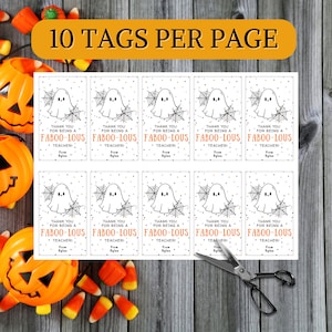 Faboolous Teacher Tag Editable Printable for Happy Halloween Thank You ...