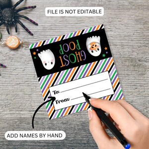 Ghost Poop Bag Topper Happy Halloween Printable Marshmallow ...