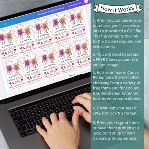 We Go Together Like Peanut Butter and Jelly Valentine Tag Editable ...