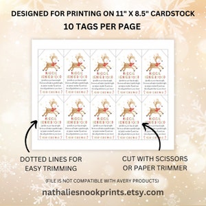 Magical Reindeer Food Tag Christmas Printable Label, Magic Reindeer ...