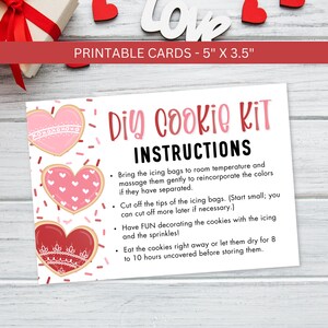 DIY Valentine's Day Cookie Instructions Card Printable: Do It Yourself ...