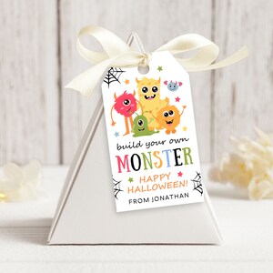 Build Your Own Monster Printable Tag Editable, Make Your Own Monster ...