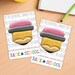Back to School Cookie Card 4x6 Mini Box Backer Printable, Welcome First ...