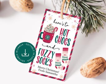 Hot Chocolate and Fuzzy Socks Gift: Holiday Cupcake Socks - Etsy