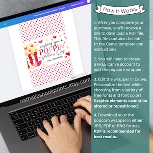 Popcorn Valentine Wrapper Editable, Printable Microwave Popcorn Happy ...