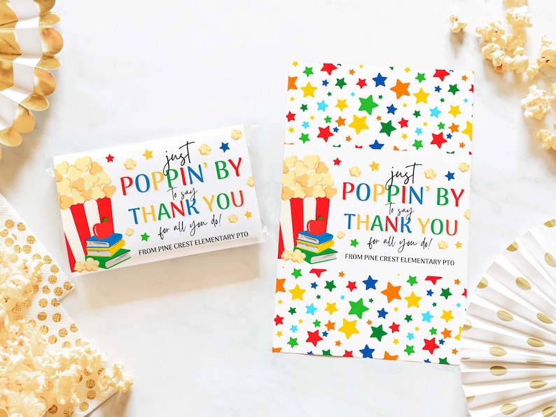 Teacher Appreciation Week Popcorn Wrapper Editable, Printable Popping ...