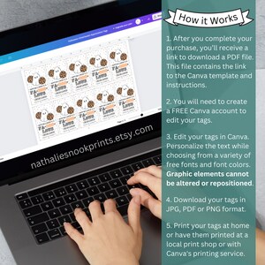 Cheerleader Tag Halloween Editable, Faboolous Ghost Printable Favor ...