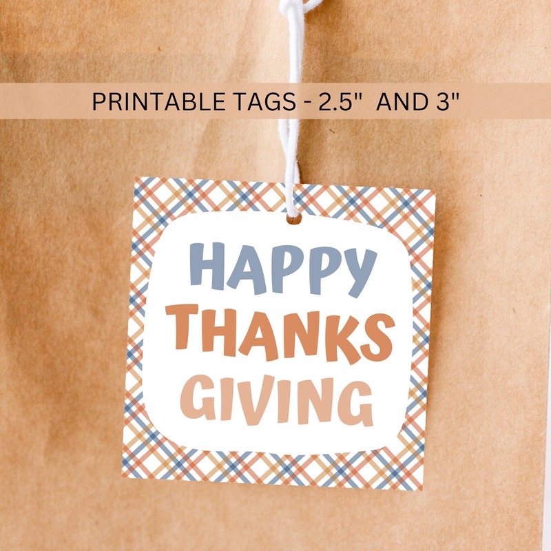 Thanksgiving Tags - Etsy