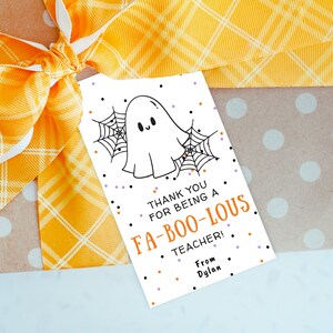 Faboolous Teacher Tag Editable Printable for Happy Halloween Thank You ...