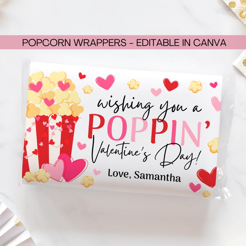 Valentine Popcorn Digital - Etsy