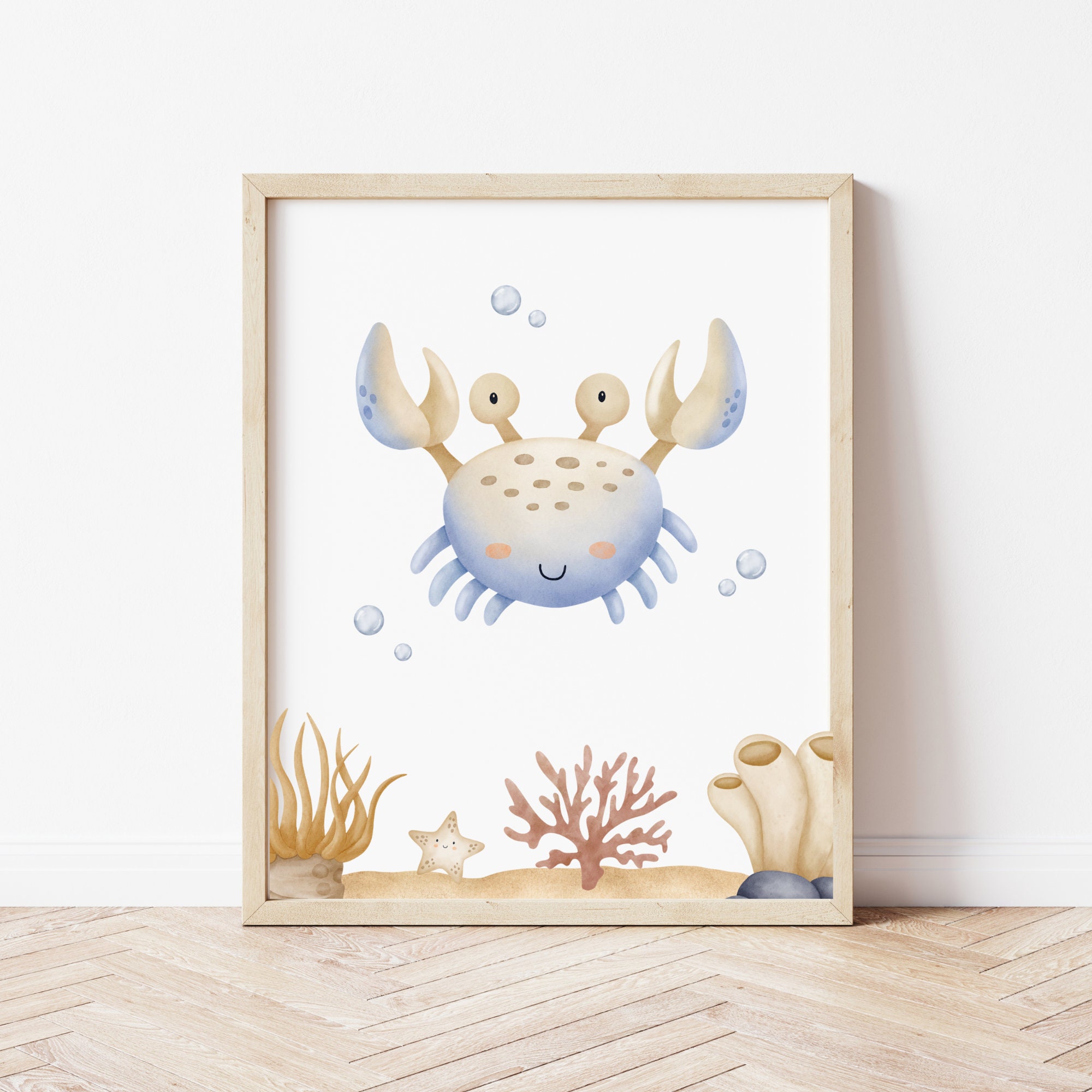 Boy Ocean Nursery, Sea Life Nursery Art, Ocean Animals Nursery Prints ...