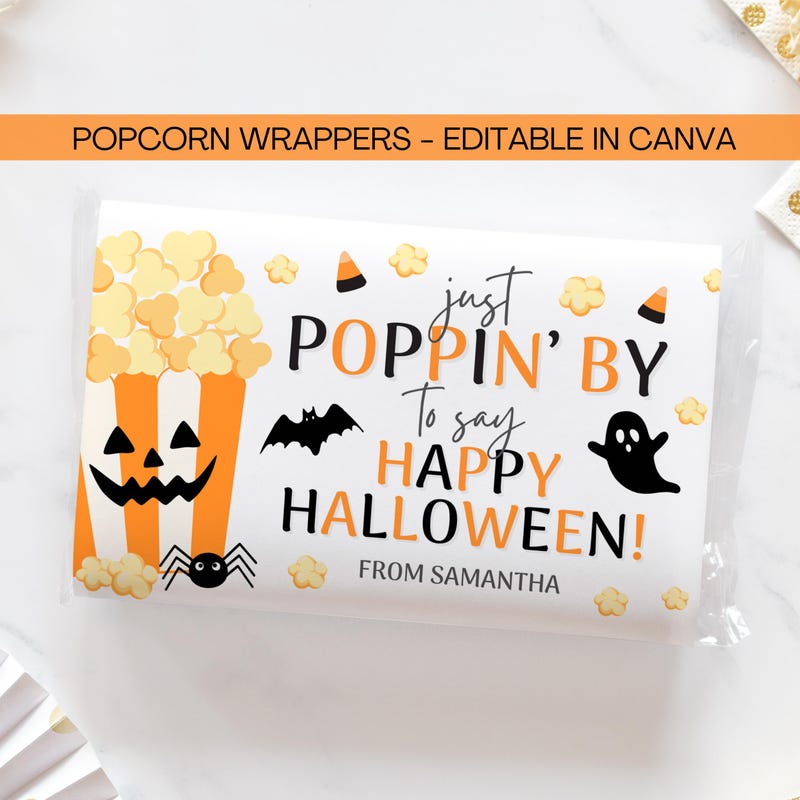 Popcorn Labels - Etsy