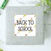 Cookie Tags Back to School Printable Square, Pencil First Day of School ...