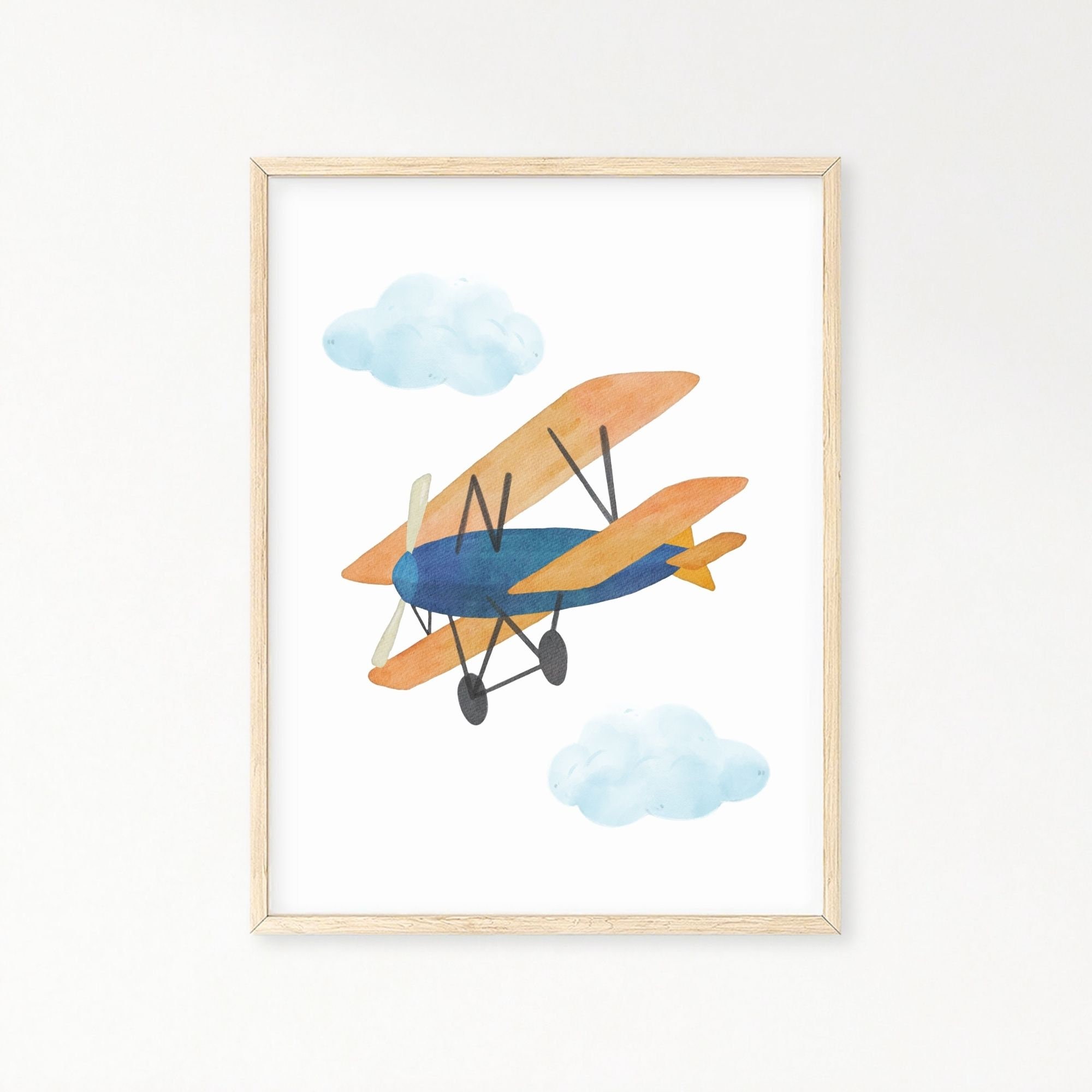Plane Nursery Prints Kids Airplane Wall Art Boys Airplane - Etsy