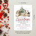 Invitations Christmas Open House Editable, Holiday Party Open House ...