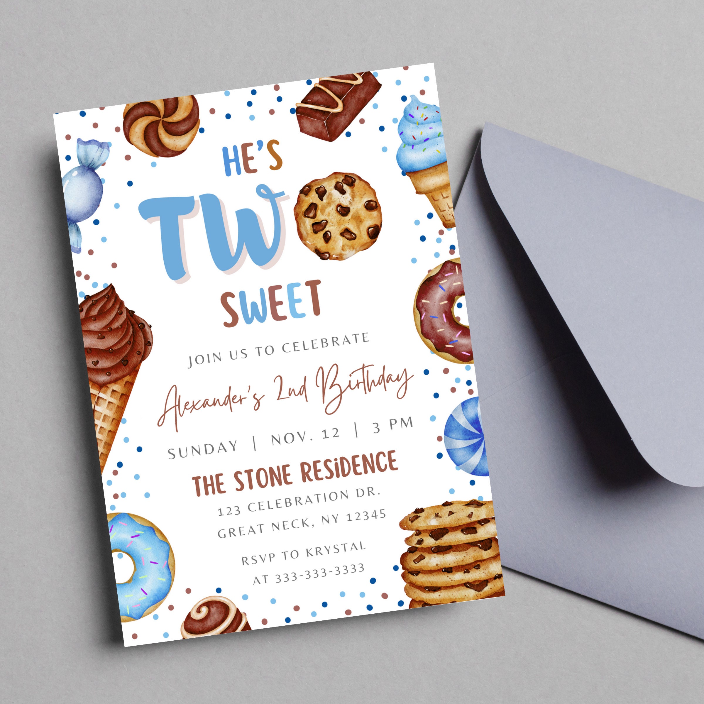 Two Sweet Birthday Party Invitation Editable Evite Two Sweet - Etsy