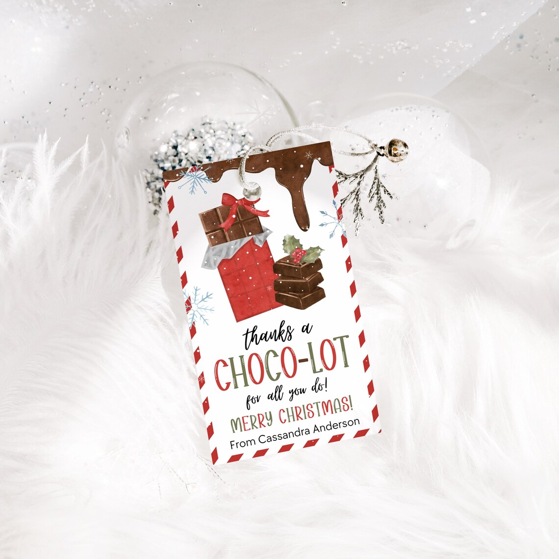Christmas Chocolate Gift Tag Editable, Dubai Candy Bar Staff ...