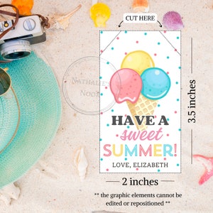 Have a Sweet Summer End of School Year Class Gift Tag Printable ...
