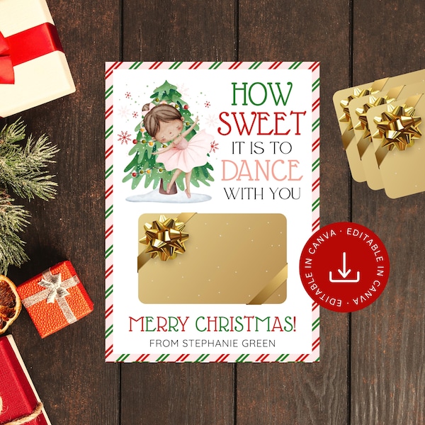 Dance Teacher Card - Etsy