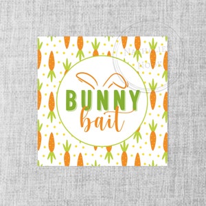Bunny Bait Cookie Gift Tag Printable for Students, Bunny Bait Digital ...