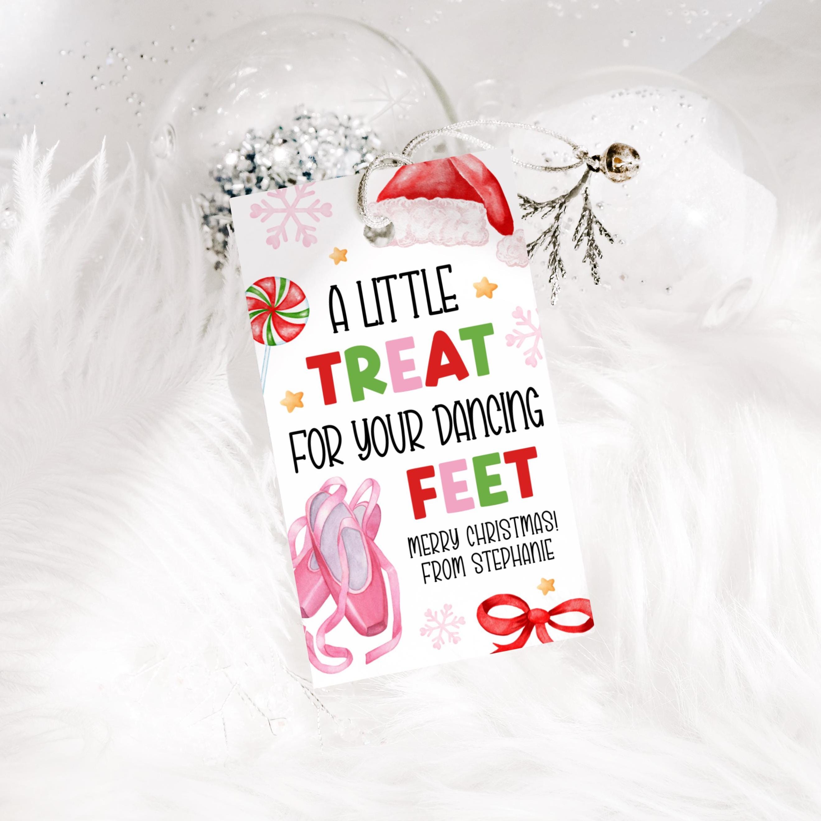 Editable Dance Christmas Tag Template: Printable Ballet Class Teacher ...