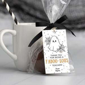 Faboolous Teacher Tag Editable Printable for Happy Halloween Thank You ...
