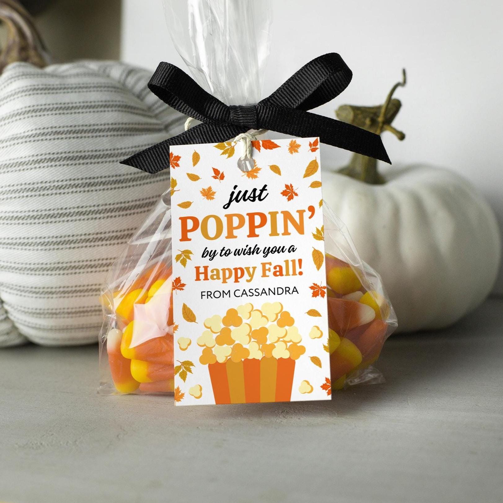Fall Popcorn Tag Editable, Printable Autumn Poppin' by Teacher Staff ...