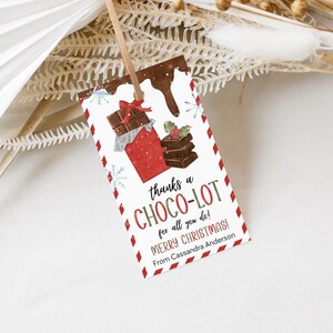 Christmas Chocolate Gift Tag Editable, Dubai Candy Bar Staff ...