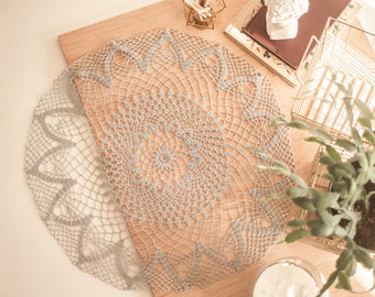 Easy Crochet Table Mat Pattern Modern Crochet Doily Pattern Crochet ...