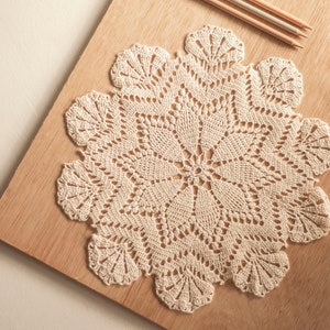 Easy Crochet Table Mat Pattern - Modern Crochet Doily Pattern - Crochet ...