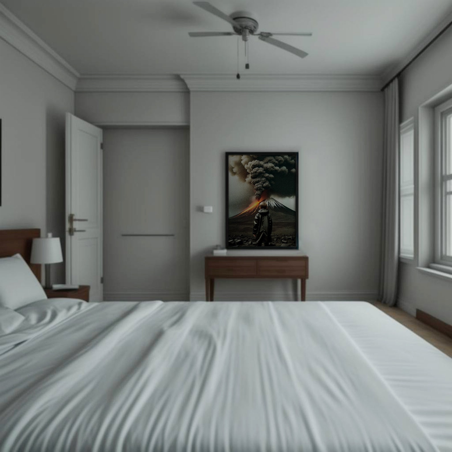 Banksy Boy With Volcano Boy Adventure Four Square Digital Boy Adventure ...