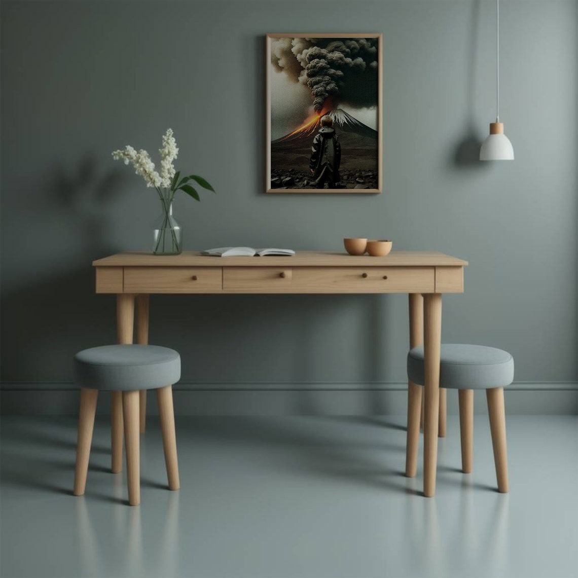 Banksy Boy With Volcano Boy Adventure Four Square Digital Boy Adventure ...