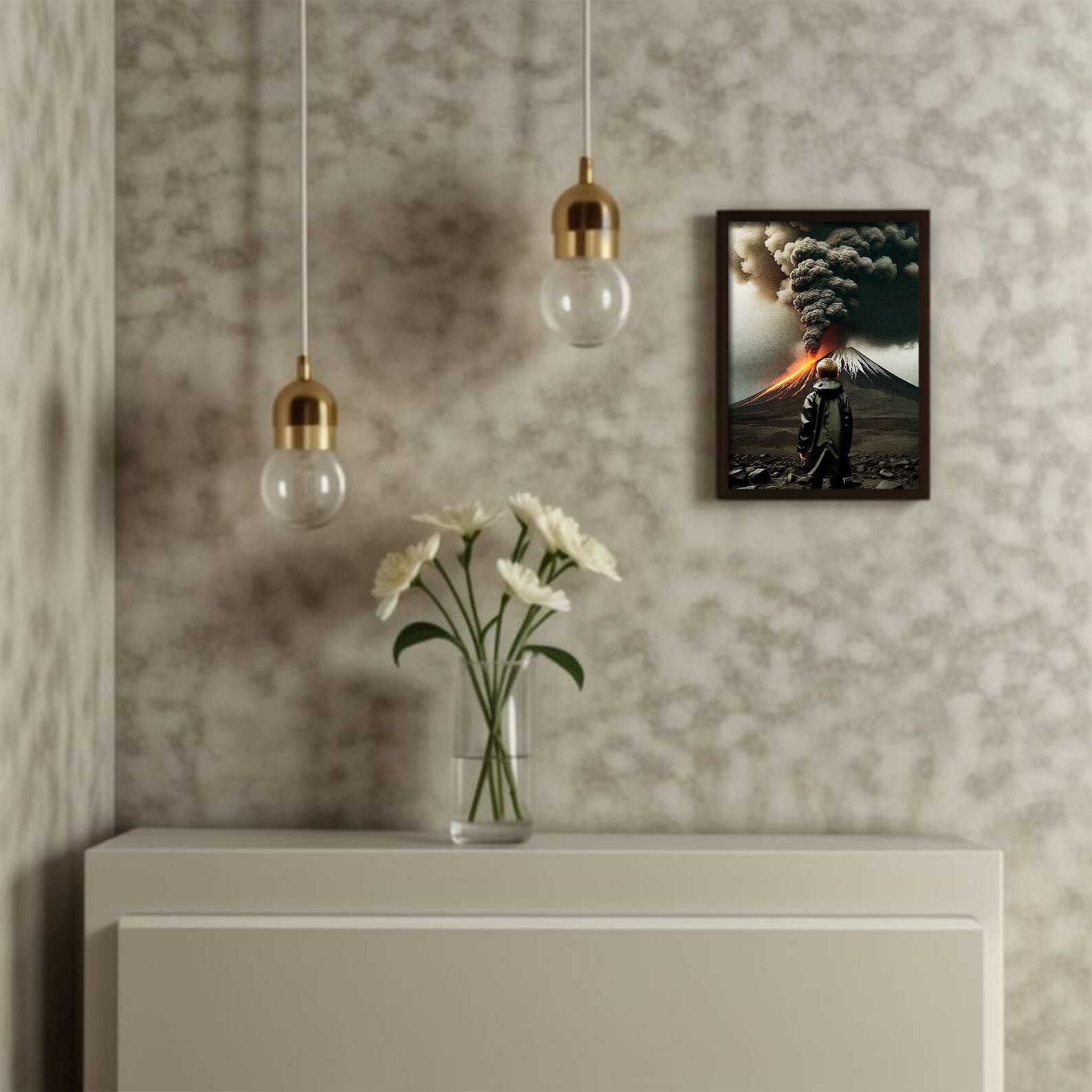 Banksy Boy With Volcano Boy Adventure Four Square Digital Boy Adventure ...