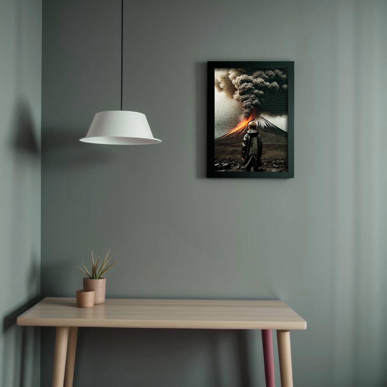 Banksy Boy With Volcano Boy Adventure Four Square Digital Boy Adventure ...