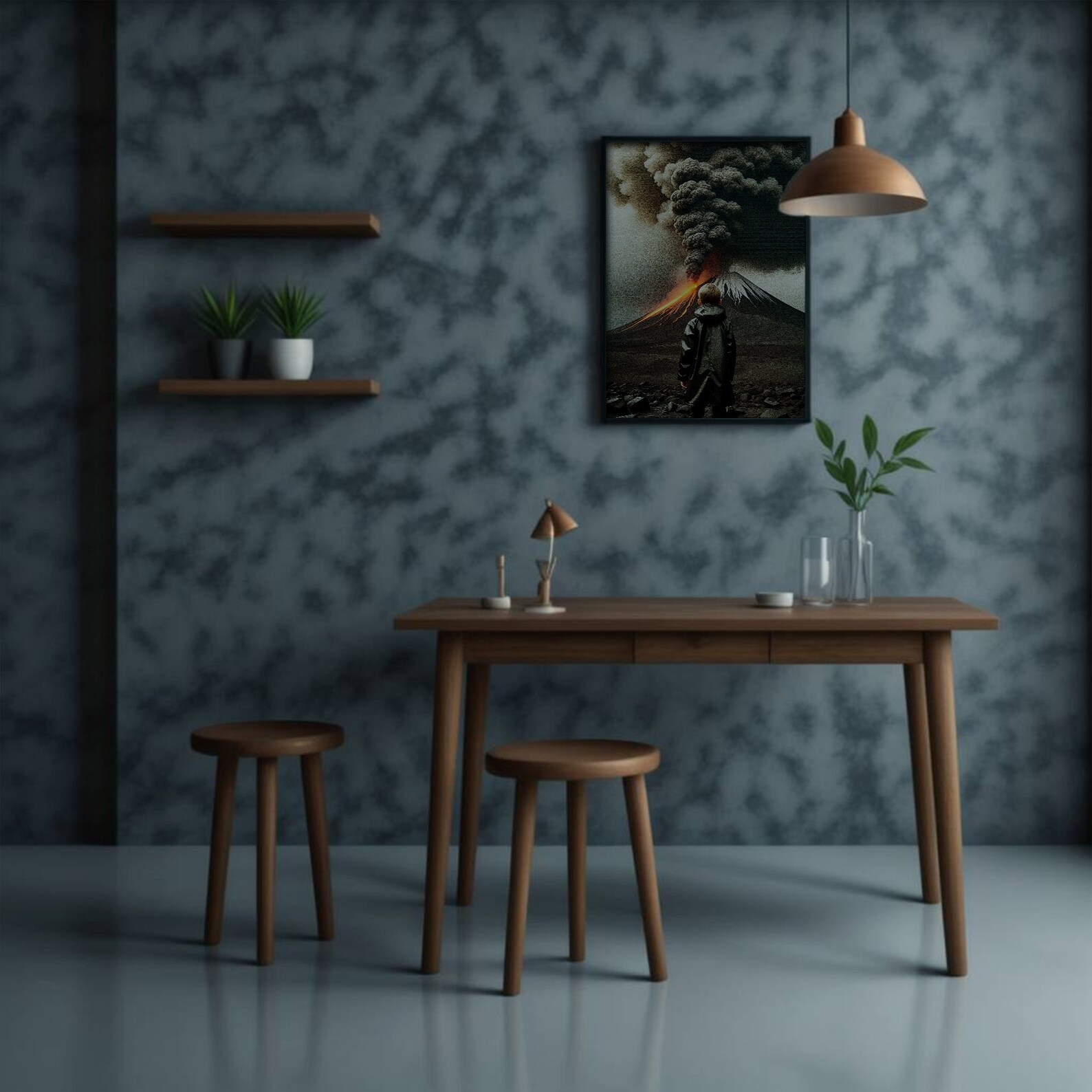 Banksy Boy With Volcano Boy Adventure Four Square Digital Boy Adventure ...