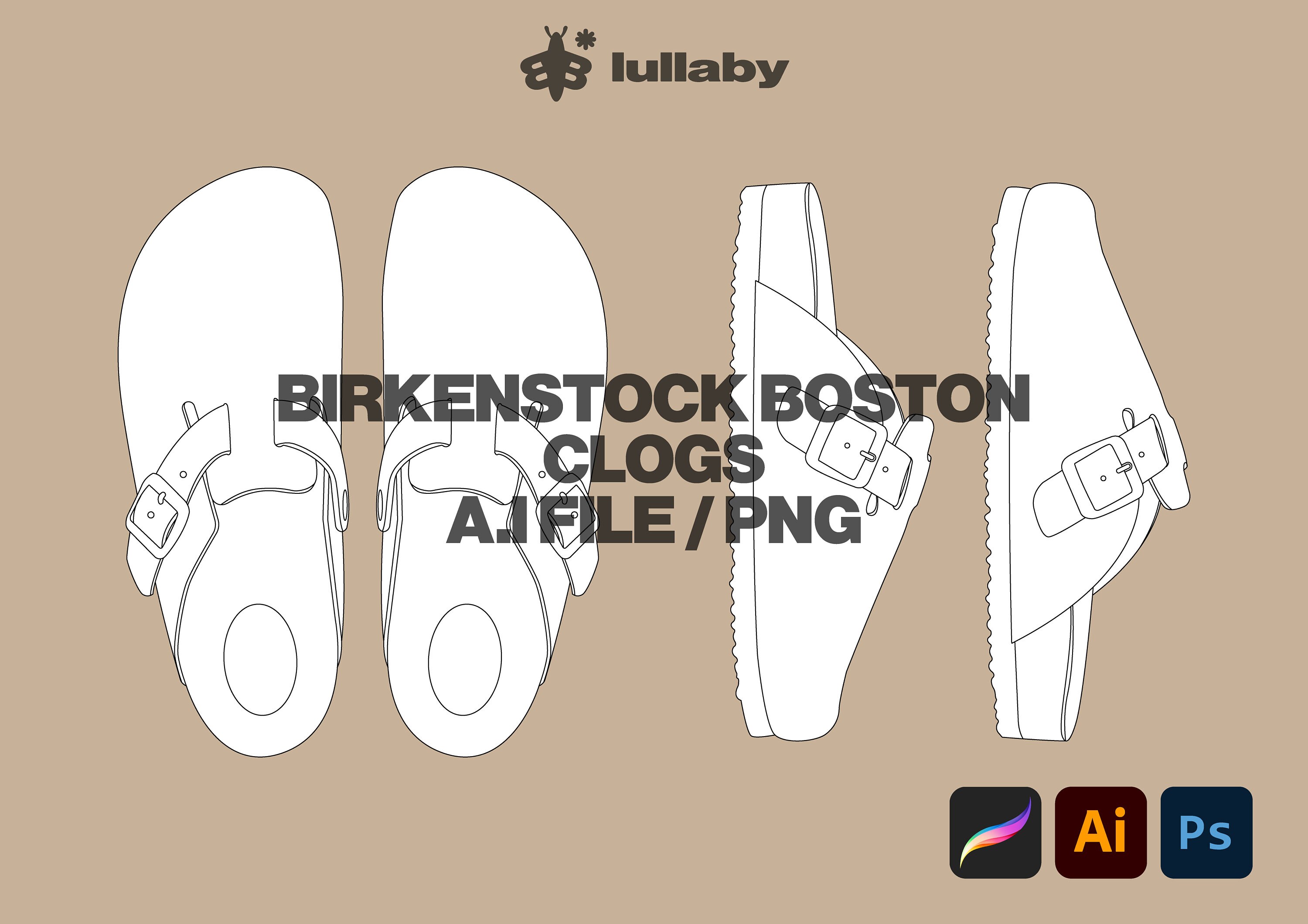 Streetwear Clogs Mockup Streetwear Vector Illustrator Mockup Slides ...