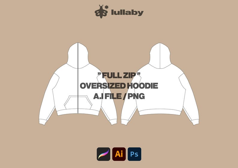 Streetwear Vector Full Zip Mockup up Hoodie Template Sweatshirt Mockup ...