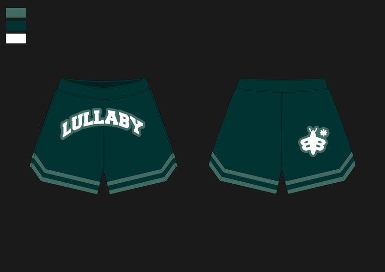 Mesh Shorts Template Bundle Shorts Tech Pack Streetwear Vector Template ...