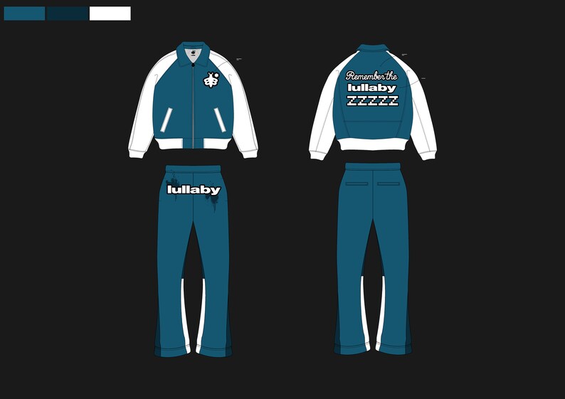 Streetwear Tracksuit Template Flared Set Pack Vector Mockup - Etsy