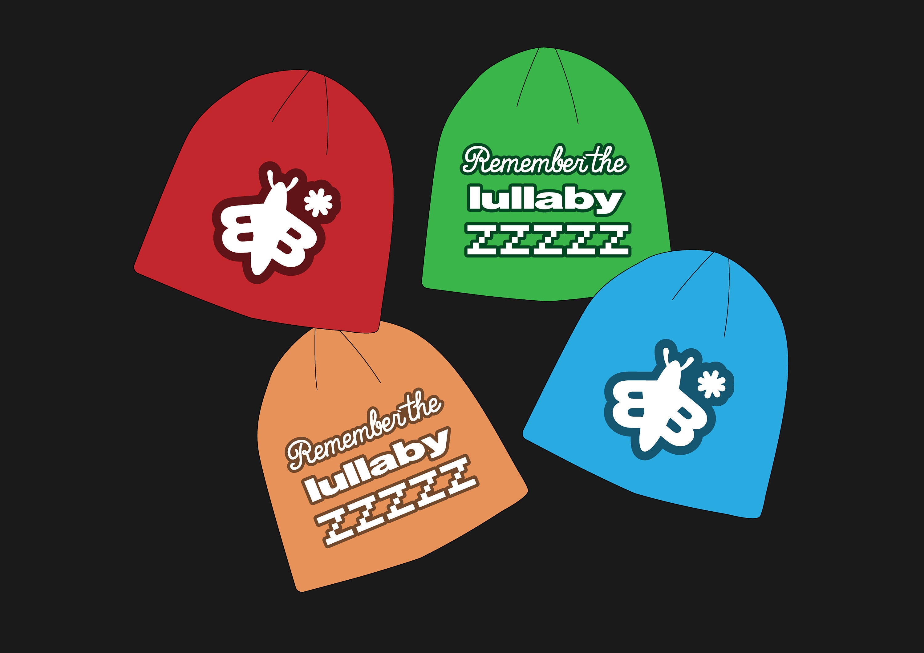 Full Streetwear Fitted Cap Template Beanie Vector Tech Pack - Etsy