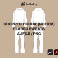 Tech Fleece Inspired Tracksuit Vector Mockup Template Blank Illustrator ...