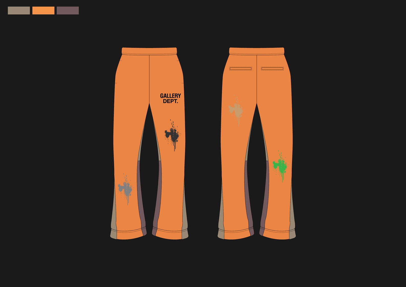 Streetwear Tracksuit Template + Flared Set Pack Vector Mockup ...