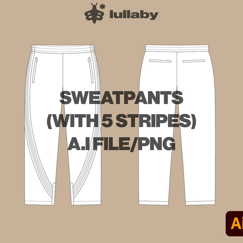 Flared Sweatpants Mockup - Etsy