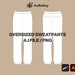 Streetwear Oversize Sweatpants Mockup Vector Adobe Illustrator ...