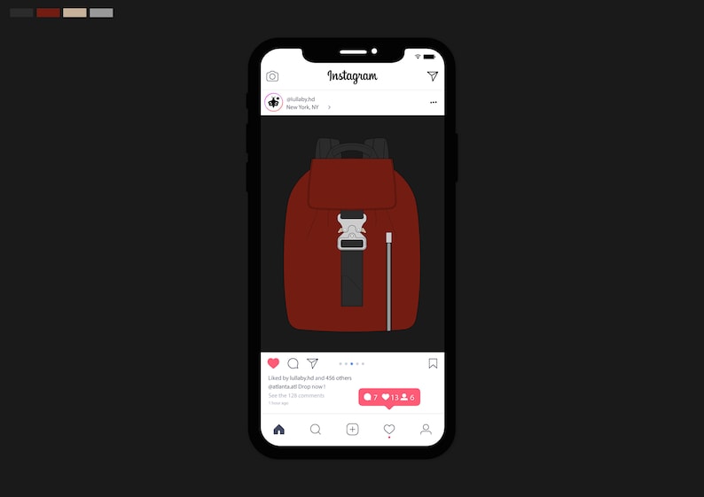 Backpack Template Bag Vector Template Clothing Mockups Streetwear ...