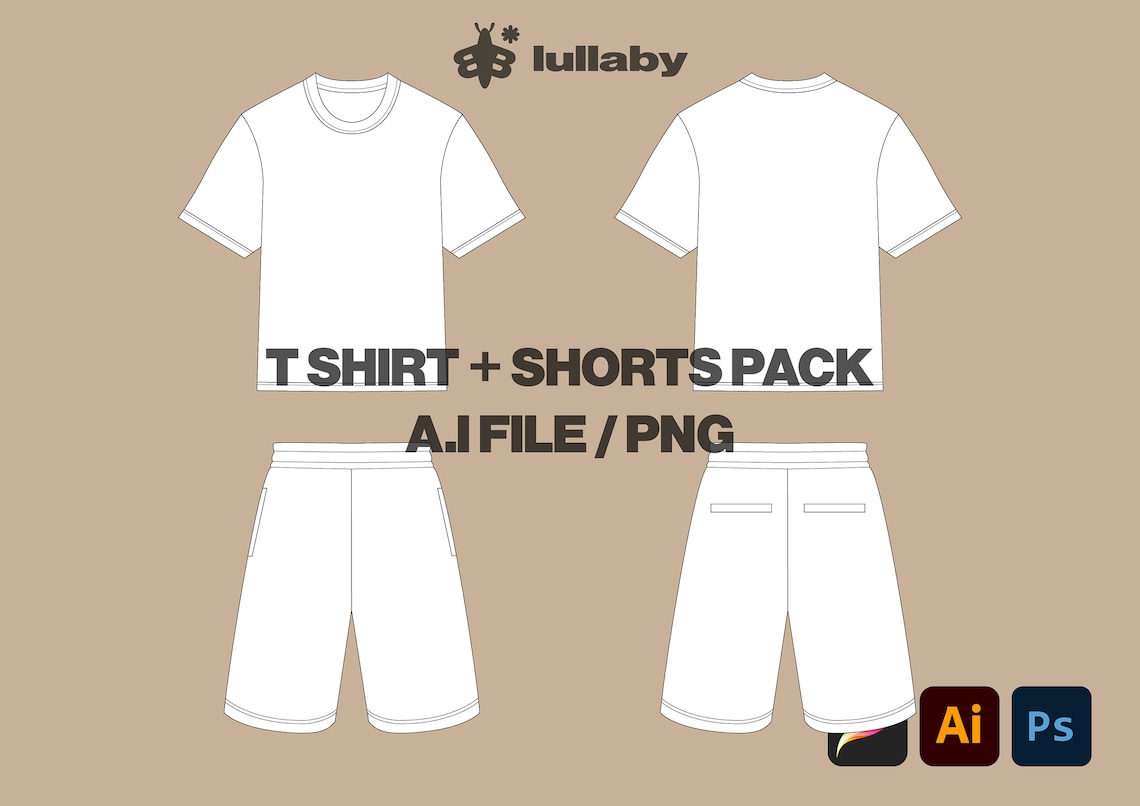 T Shirt Template Shorts Mockup T Shirt Streetwear Vector Tech Pack ...